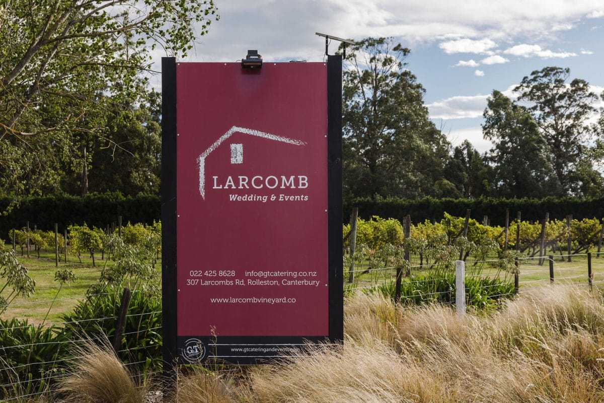 Christchurch Weddings Events Venue - Larcomb Vineyard